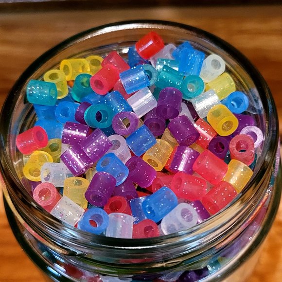 Straw Beads | Accessories | Plastic Colored Sparkle Assorted Straw ...
